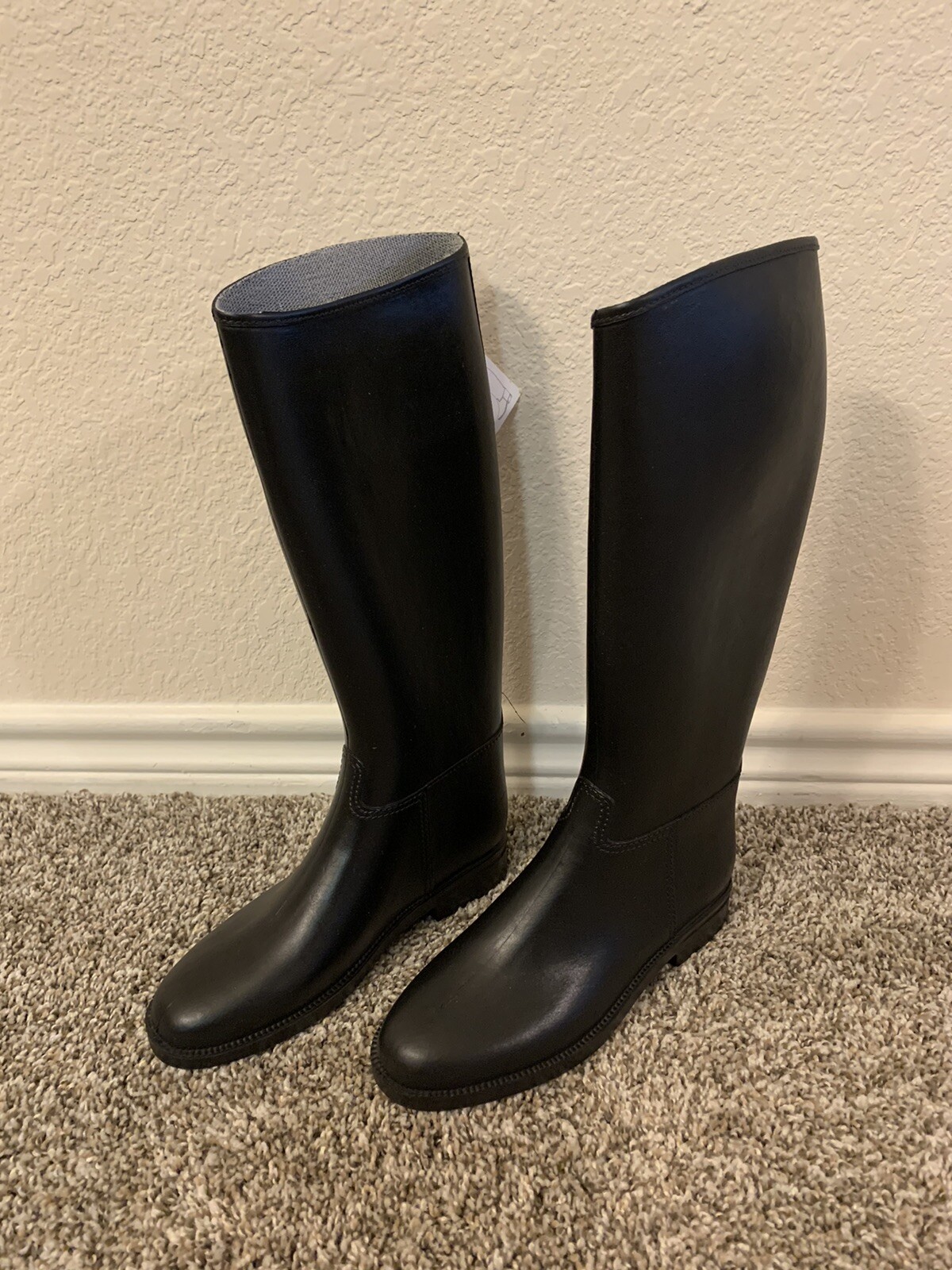 NEW Dafna Tall Rubber Riding Boots Women's Size 35 US 5 UK 2.5 | eBay