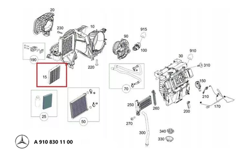 Original MERCEDES-BENZ A9108301100 Cabin Filter W447 VITO B907 910 ...