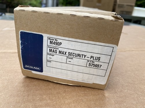 Schlage M490P Electromagnetic 1500lbs Door Lock Mag Max Security Unused ...