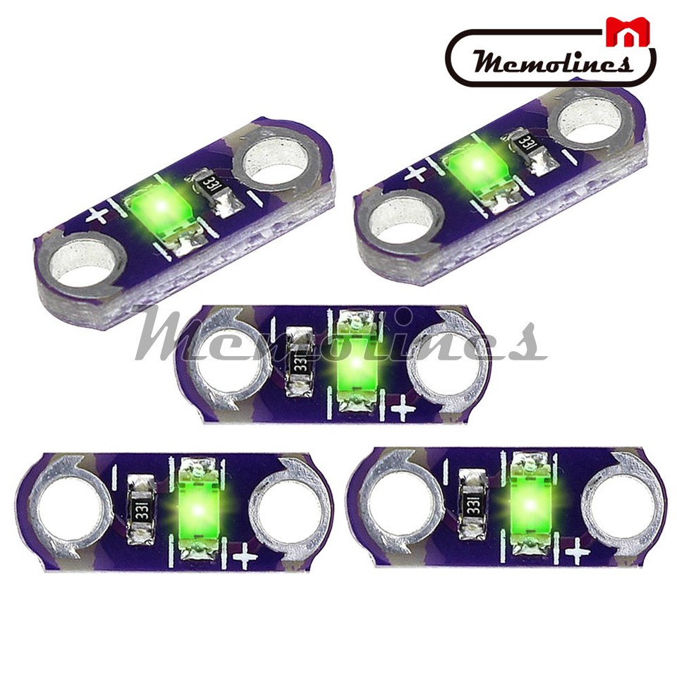 5PCS/lot LilyPad SMD Led KIT DIY 3V-5V Module Light Green | eBay