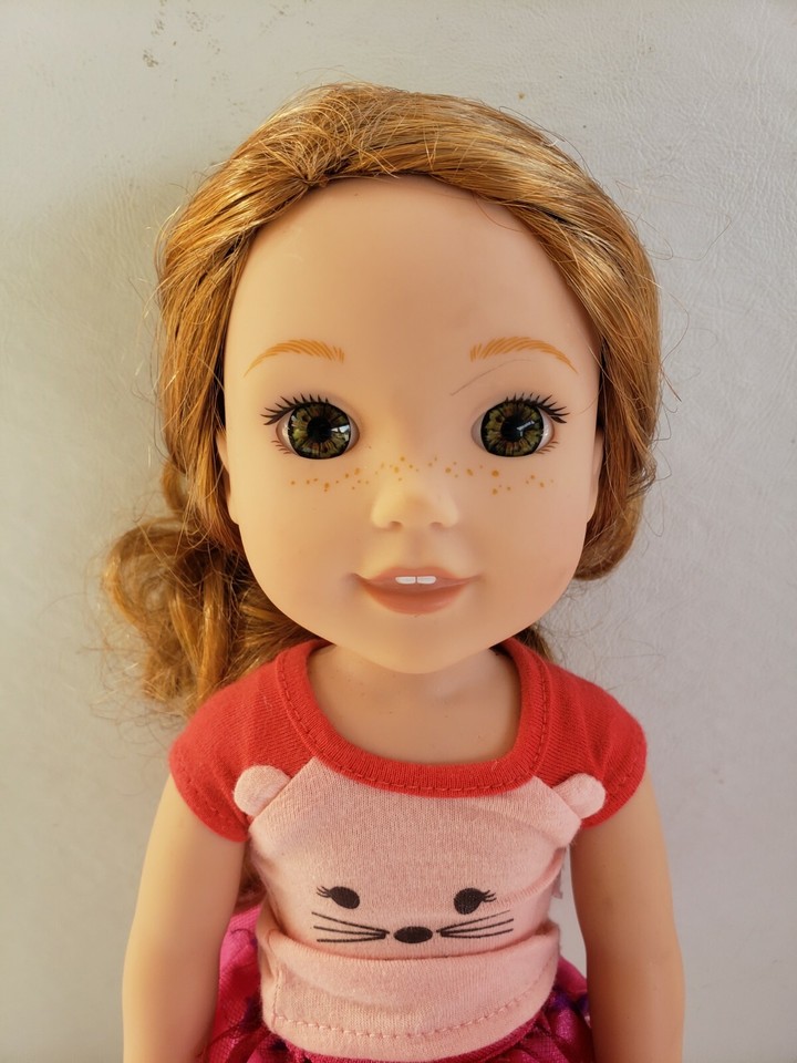 *American Girl Wellie Wishers Willa 14 Doll Red Hair Hazel Eyes ...