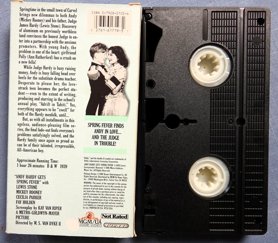 Andy Hardy Collection, The - Andy Hardy Gets Spring Fever (VHS, 1990 ...
