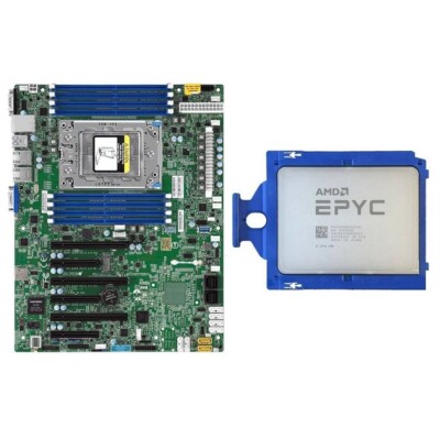 Supermicro H11SSL-i Motherboard + AMD EPYC 7551P 32 Cores 3.0GHz CPU ...