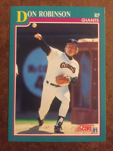Don Robinson 639 Score 1991 MLB Baseball Trading Card | eBay