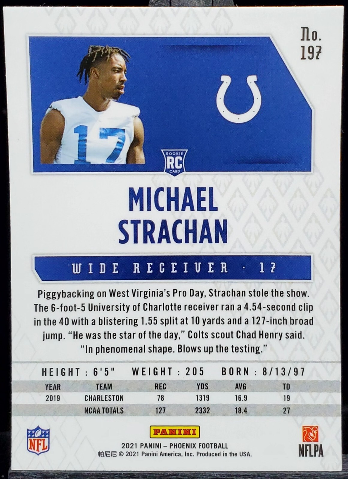 2021 Panini Phoenix Michael Strachan RC Fire Burst Fanatics Box Set ...
