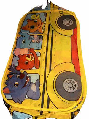 Sunny Days Entertainment Yellow School Bus Pop Up Tent CoComelon Play ...