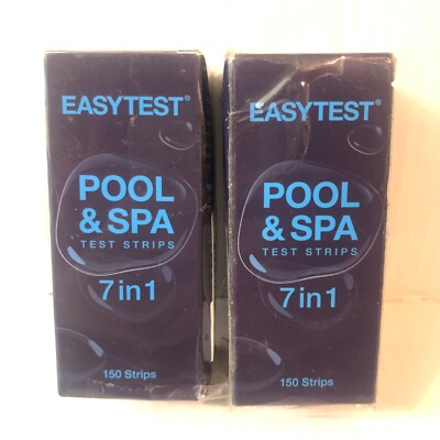 EASYTEST 7-Way Pool Test Strips 150×2 Strips Water Chemical Testing for ...