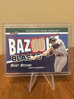 2004 Bazooka Blasts Bat Relics Brett Boone BB-BB Game Used Bat Mariners ...