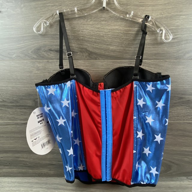 Wonder Woman Sequin Corset Bustier DC Comics Women's Medium/large for ...