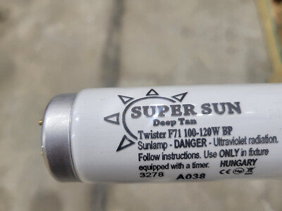 TANNING BED BULBS LAMPS F 71 T12 BP TWISTER SUPER SUN DEEP TAN 100W ...
