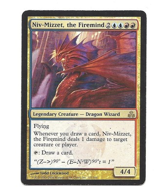 1x Niv-Mizzet, the Firemind Played Guildpact Commander Mtg Magic EDH 1x ...