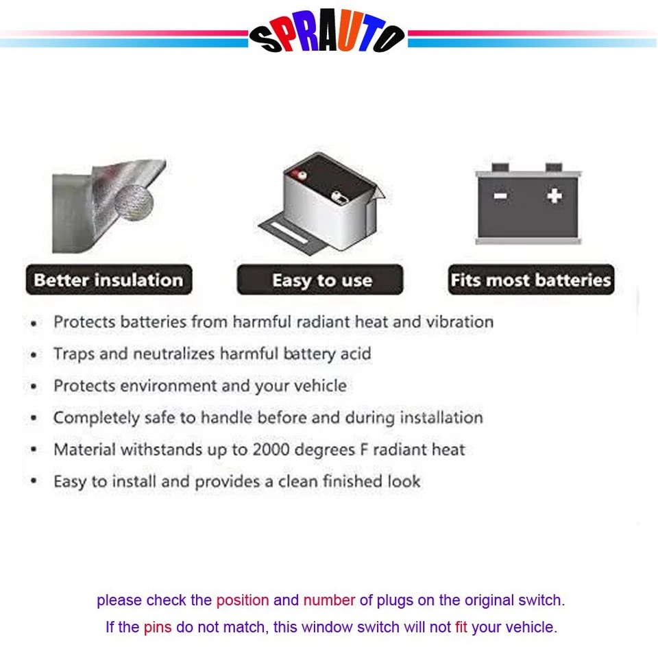 Universal Car Battery Heat Shield Insulation 4WD 4X4 Truck & Acid Proof ...