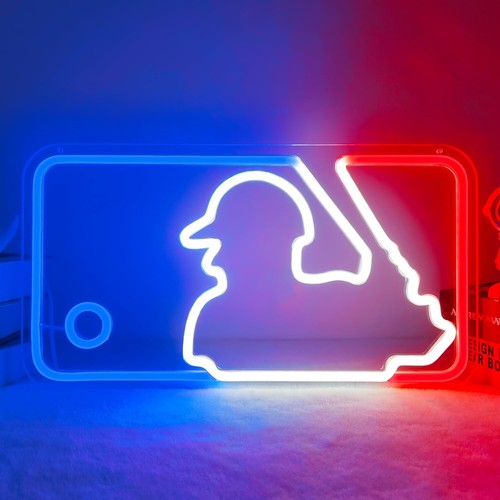 Baseball Neon Signs Neon Lights Signs Light Up Signs for Wall Dimmable ...