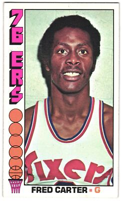 Fred Carter 1976 Topps #111 VG Philadelphia 76ers | eBay