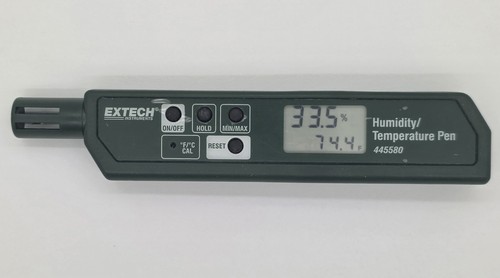 Extech 445580: Humidity and Temperature Pen Sized Meter with Pocket ...