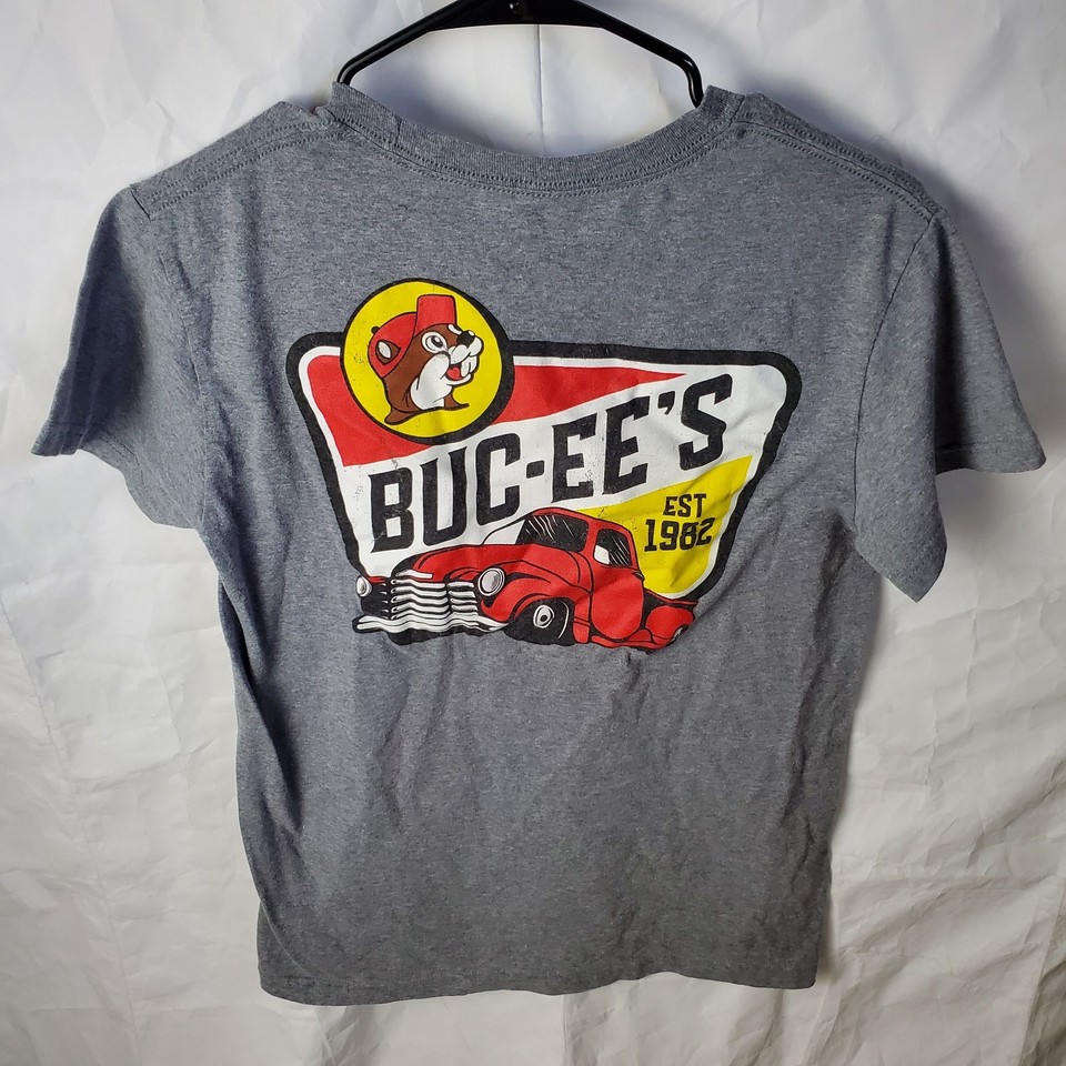 Buc-ee's Shirt Adult S Gray T-Shirt Tee Logo Gas Station Road Trip | eBay