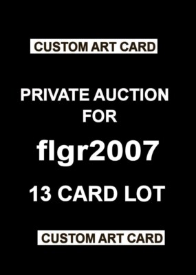 Custom Made Baseball Art Card Private Auction for flg2007 | eBay