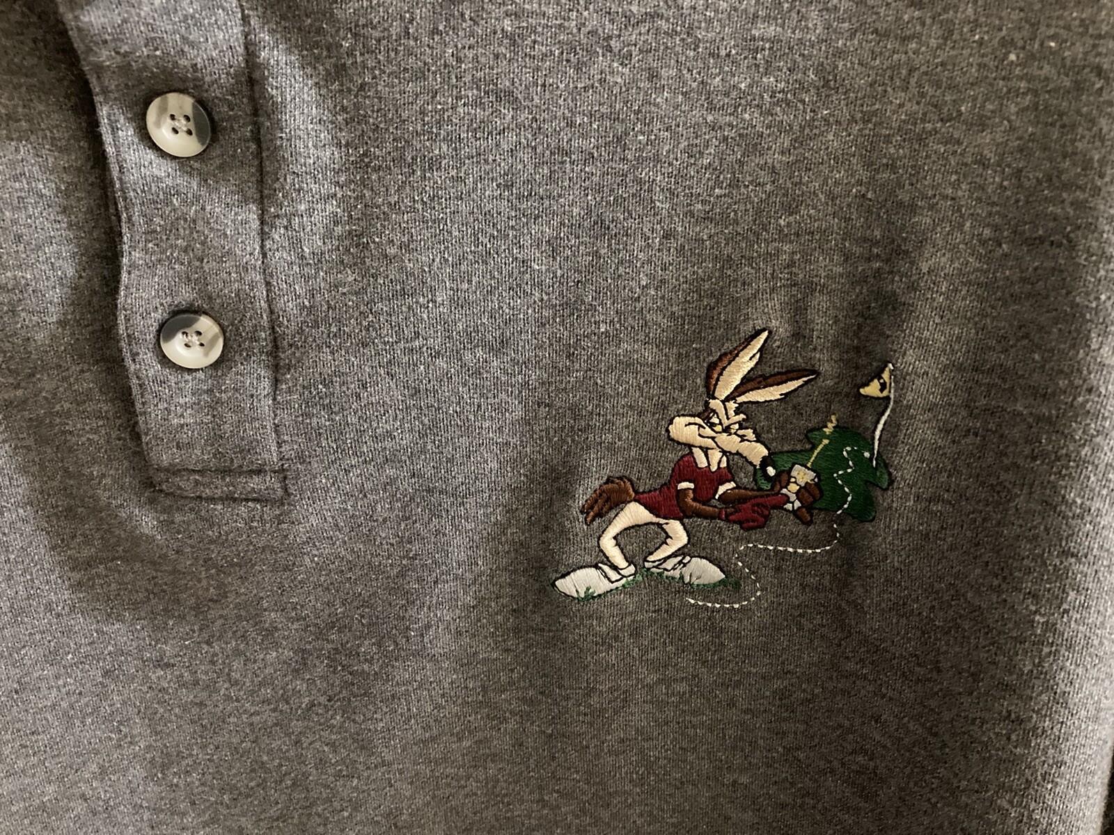 Vintage Warner Bros Studio Store Wiley Coyote Mens Po… - Gem