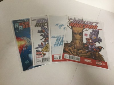 Rocket Raccoon 5 7 10 Free Comic Book Day Lot Set Run Nm Near Mint ...