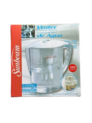 Vintage 2003 Sunbeam Water Filtration System Pitcher w/ 2 Filters ...
