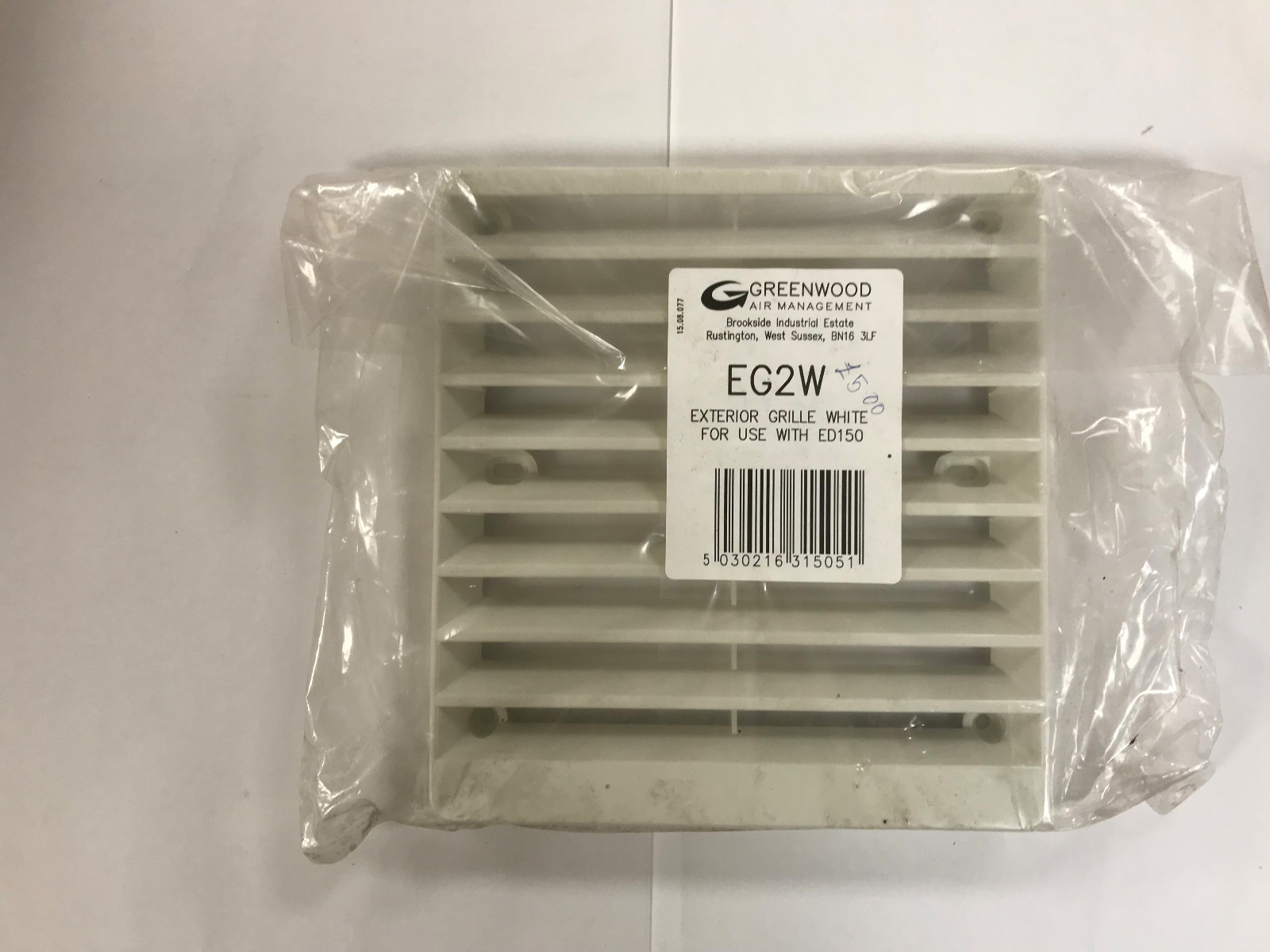 Extractor Fan Grille 150mm White Greenwood EG2W - for sale online | eBay