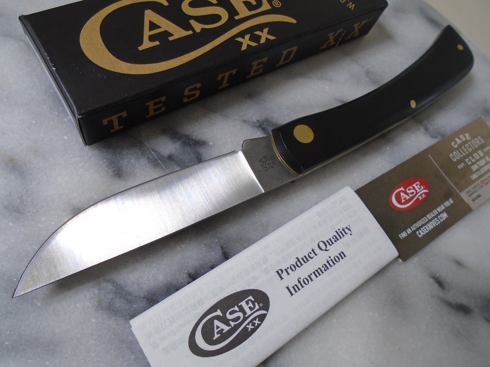 Case XX USA Large Sod Buster Pocket Knife 2138SS 00092 8.25" Open Black ...