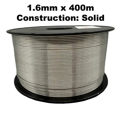 1.6mm Galvanised Fencing Wire Solid strand - 400 metres Electric Fence ...