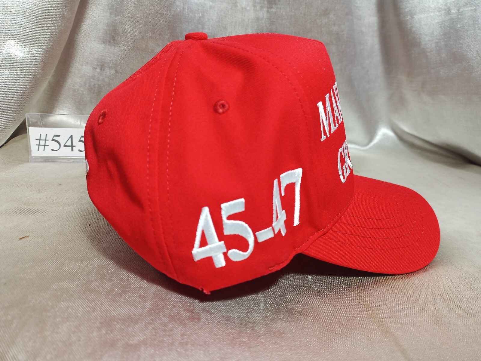 Never Worn Official MAGA Hat by Cali-Fame. Red 45-47 Trump 2024 #545 | eBay
