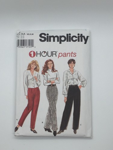 Simplicity 9747 Misses 1 Hour Pants Uncut Sewing Pattern Size XS S M 6 ...