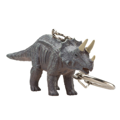 Mojo classic dinosaur model Triceratops key chain | eBay