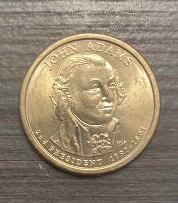 *VINTAGE* RARE JOHN ADAMS 1797-1801 2007 p ONE DOLLAR COIN E PLURIBUS ...