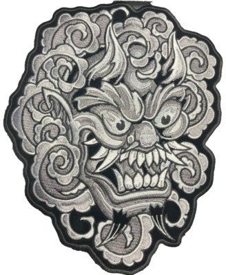 Angry Samurai Large Biker 10 Inch Back Patch Iron on | eBay