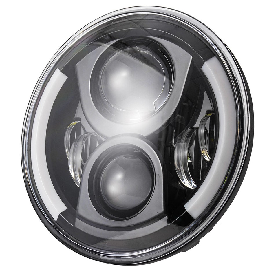 2X 7'' LED Headlight Lamp DRL Turn Signal ip67 for JEEP Wrangler CJ7 JK ...