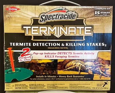 Spectracide Terminate Termite Detection and Killing Kit W/ 15 Stakes ...