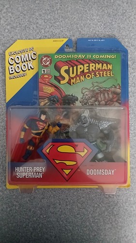 Kenner DC Superman Man of Steel Hunter Prey Superman vs Doomsday 1995 5 ...
