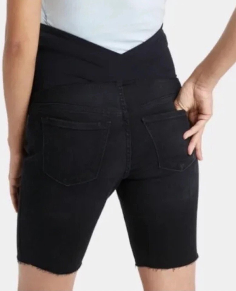 Isabel Maternity Ingrid & Isabel Over Belly Bermuda Maternity Jean ...