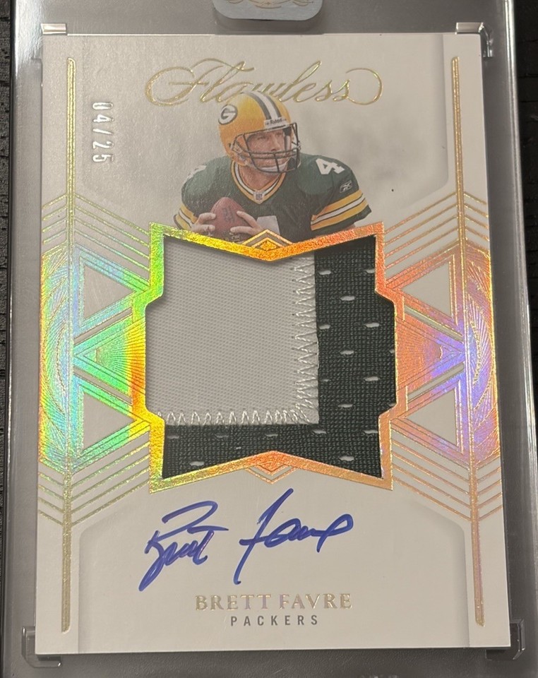 2025 Panini Flawless Star Swatch Signatures Brett Favre Auto 4/25 ...
