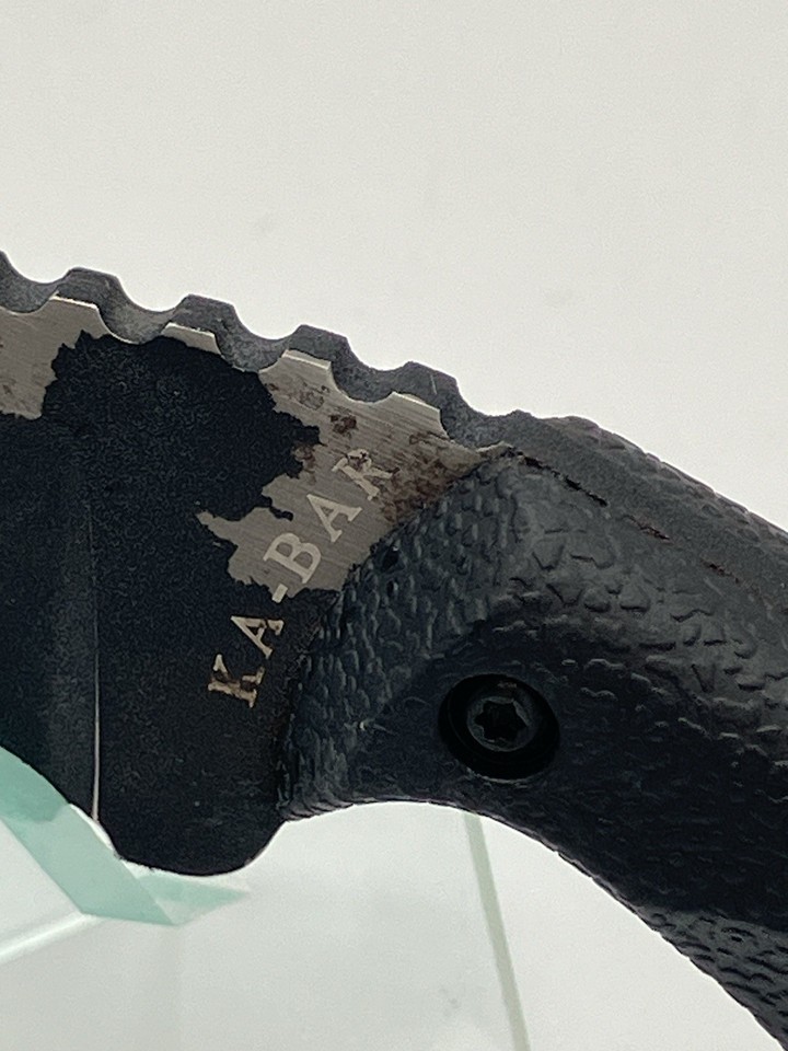 Ka-bar 1487 Combo Blade Small 1482 Type With Kydex Sheath Used Kabar ...
