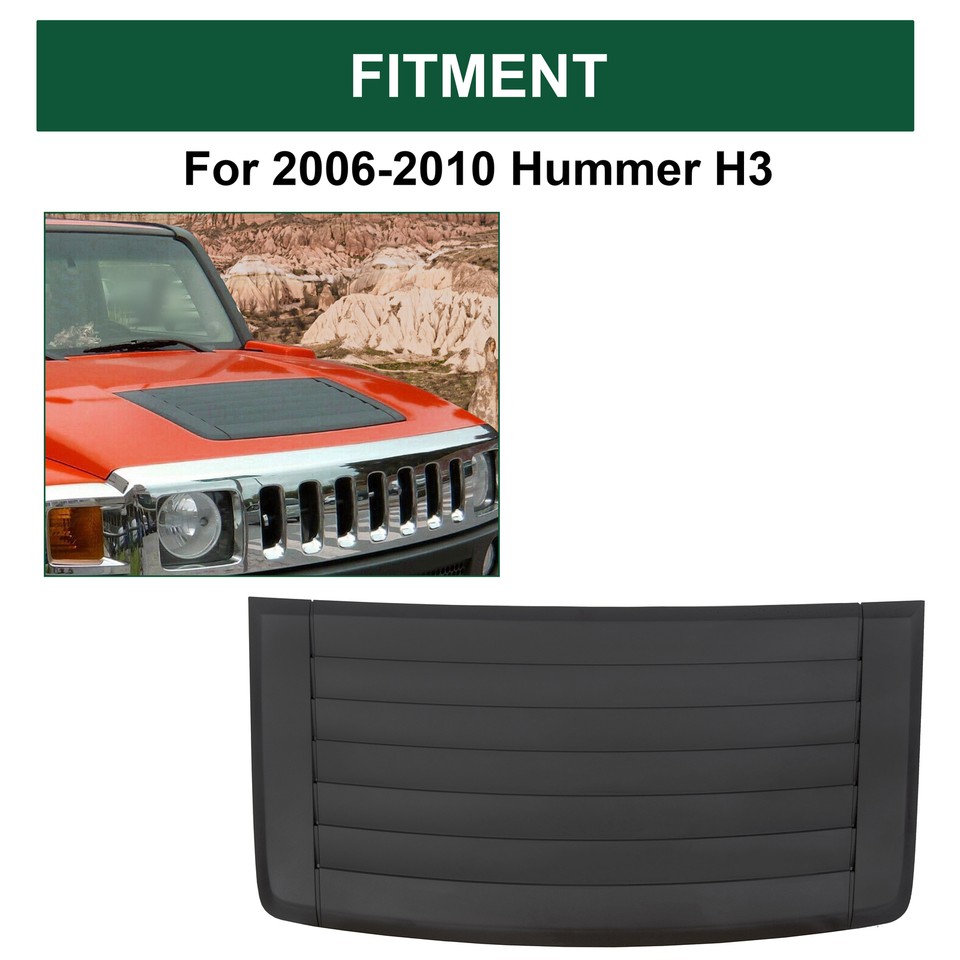 NEW Louver Hood Air Vent Grille Panel For 2006-2010 Hummer H3 20880500 ...
