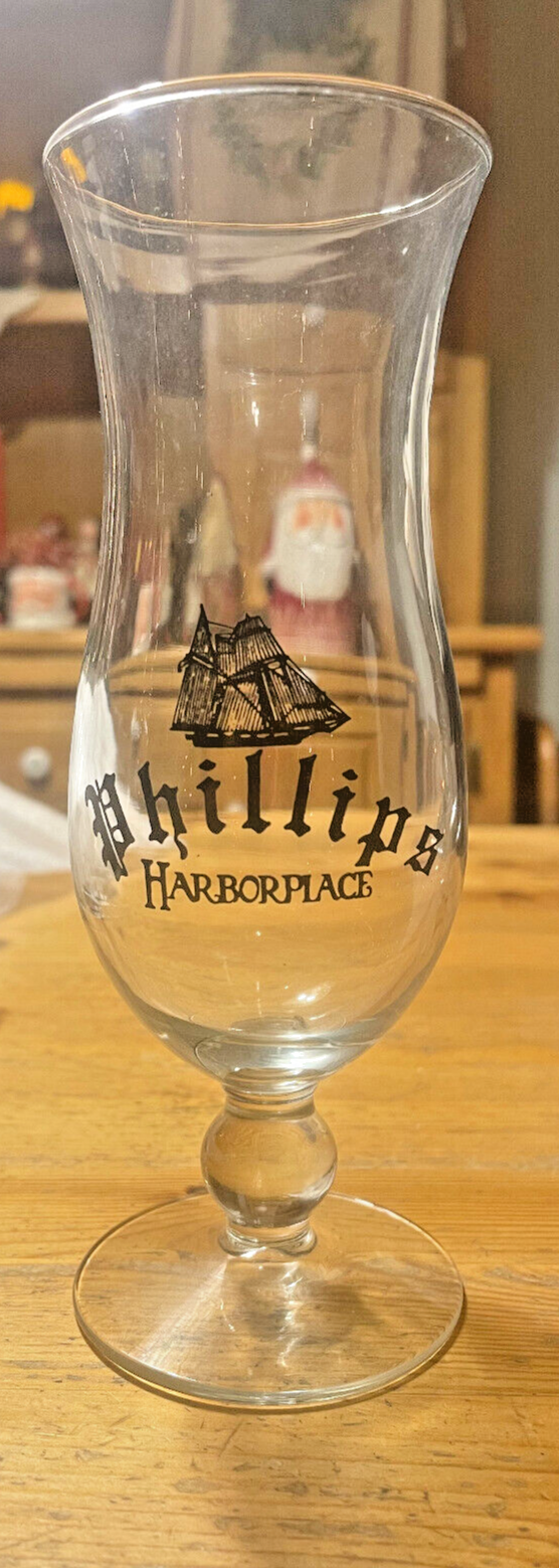 2 Baltimore MD Phillips Crab House bar goblet mixed drink glasses Circa ...