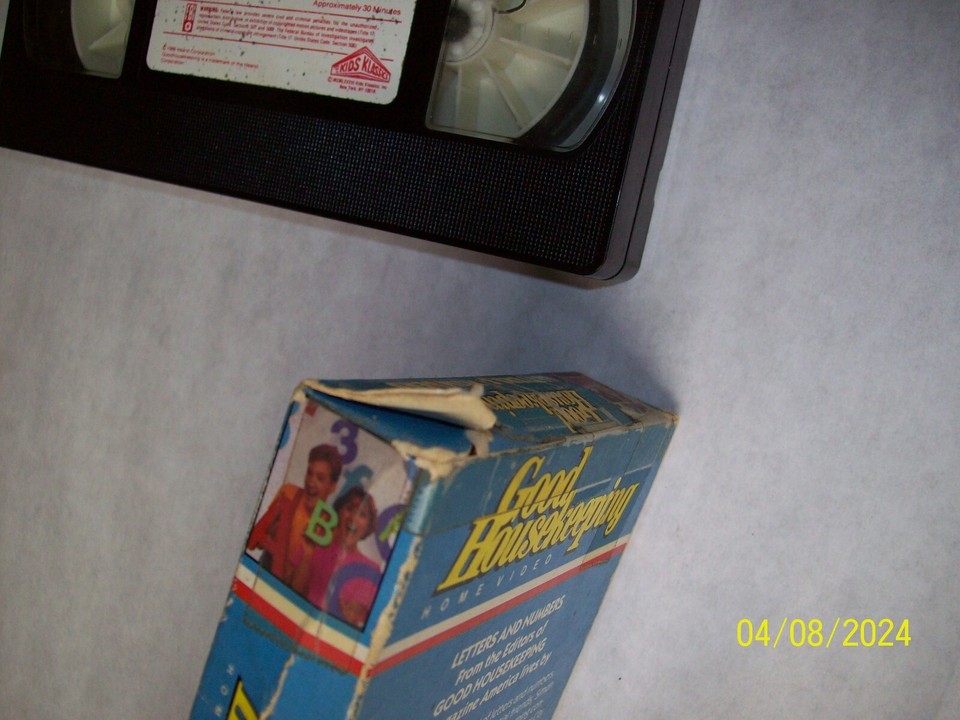 Good Housekeeping Letters & Numbers VHS Children's Learning Video ...