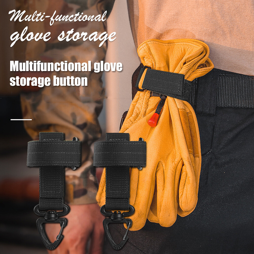 2x Outdoor Gloves Hook Storage Buckle Climbing Rope Hanging Buckles ...