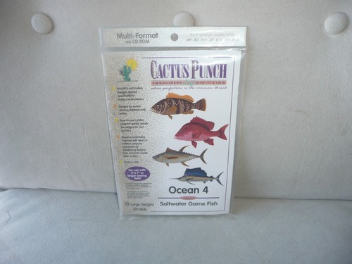 Cactus Punch Embroidery Card CD Multi Format Ocean 4 Saltwater Sewing ...