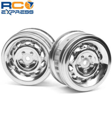 HPI Racing Vintage Wheels CC Type 26mm Chrome 0mm Offset (2) HPI33472 ...