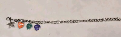 Vintage BETA SIGMA PHI Sorority Charm Bracelet 4 Charms 8 inches (FJ) C ...