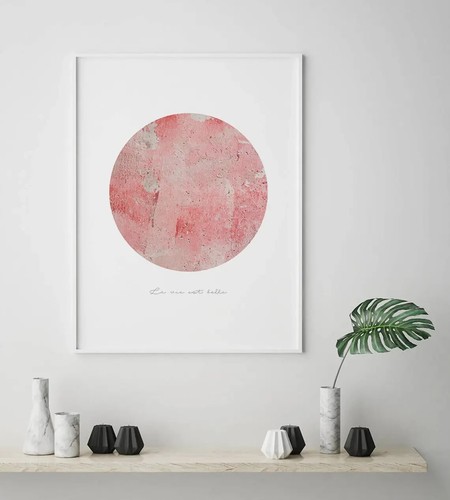 Circle Wall Art 50x70cm Poster Premium Quality | eBay