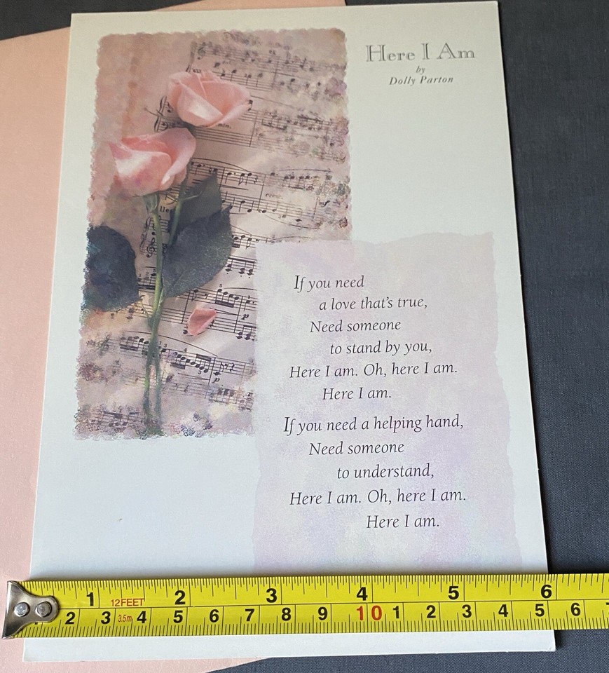 Dolly Parton "Here I Am” Hallmark card Country Music Singer Songwriter ...