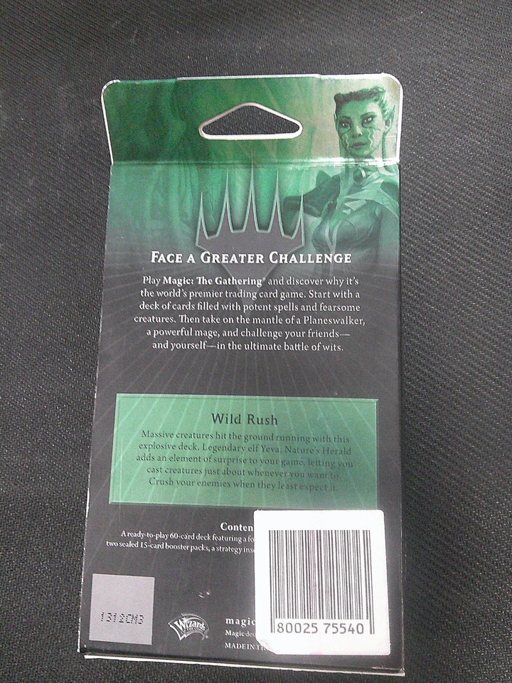 WILD RUSH INTRO PACK STARTER DECK MAGIC GATHERING MTG CORE SET 2013 ...