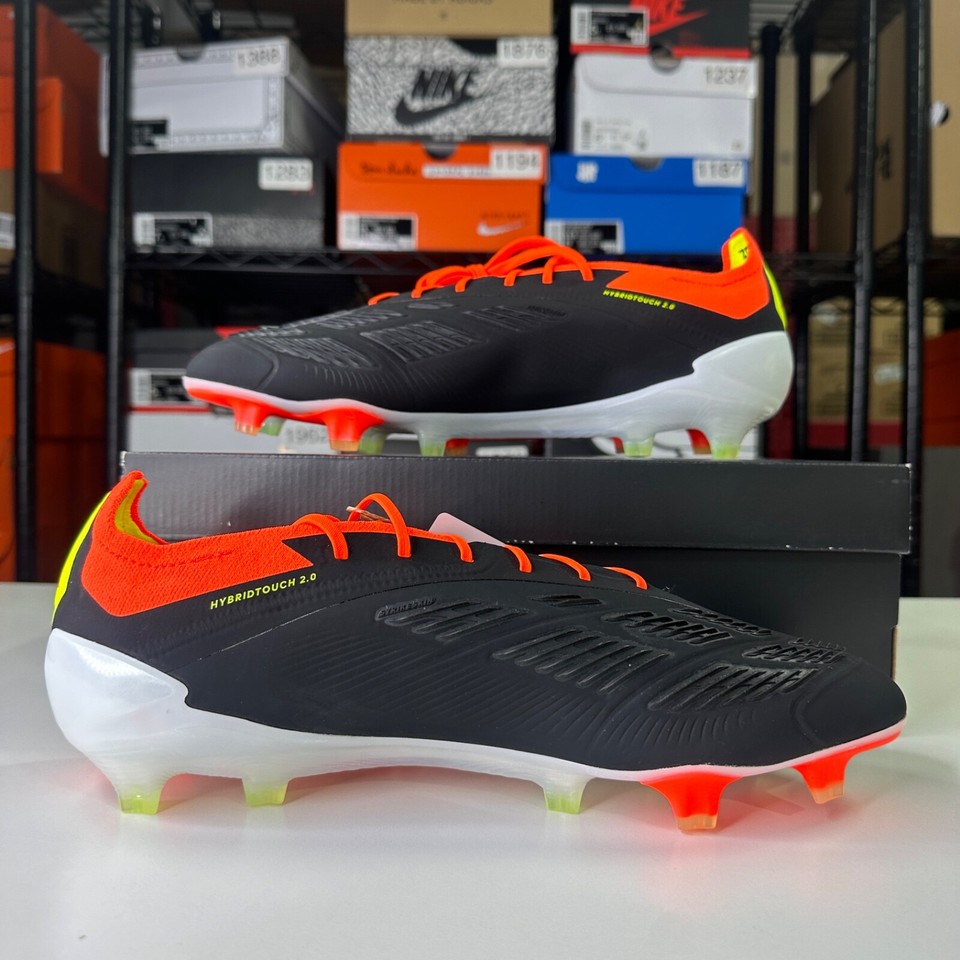 Adidas PREDATOR ELITE LOW FG IE1802 Soccer Cleat Red/Black/White Men's ...