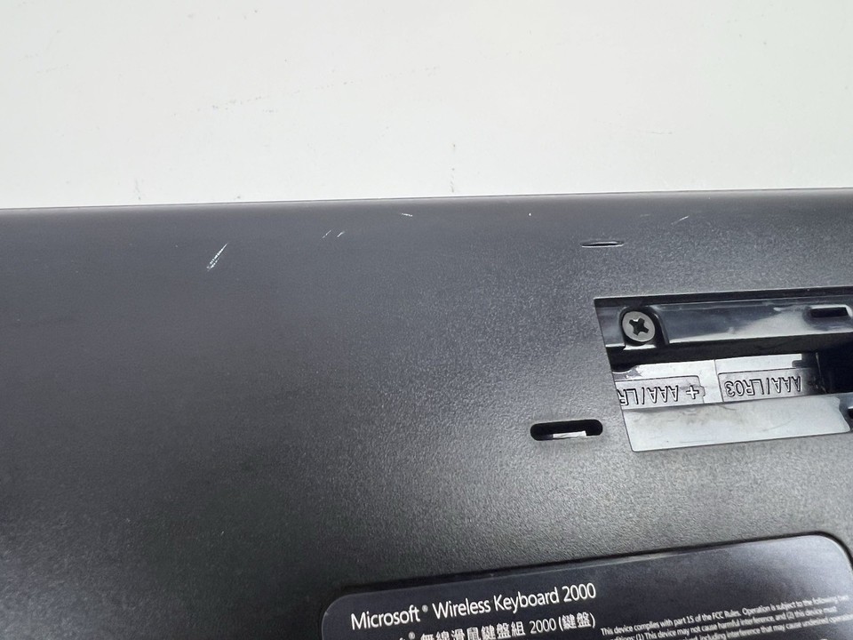 Microsoft Wireless Keyboard 2000 Model 1477 + USB Dongle Model 1423 ...
